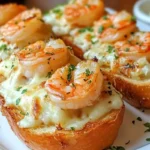 Crabby Shrimp‑Stuffed Garlic Bread Bombs: A Cheesy Seafood Sensation