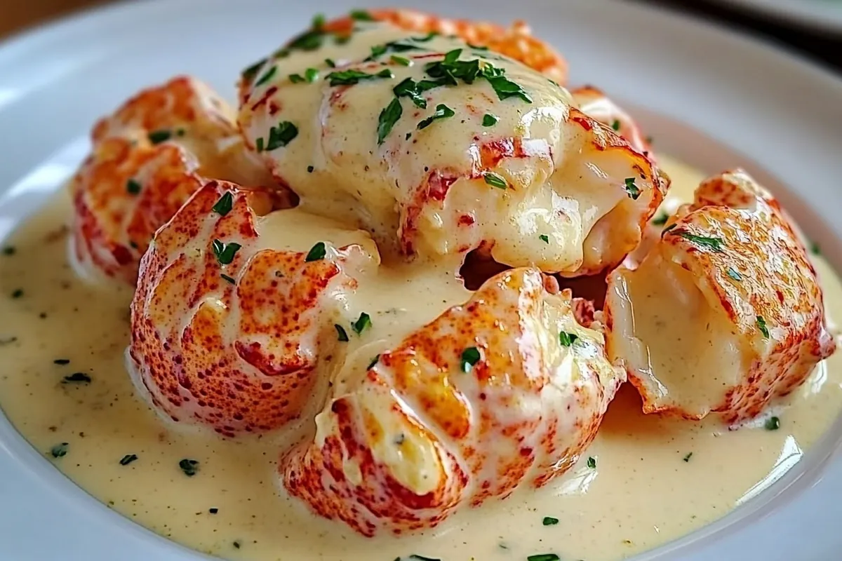 Creamy Garlic Butter Lobster Medallions