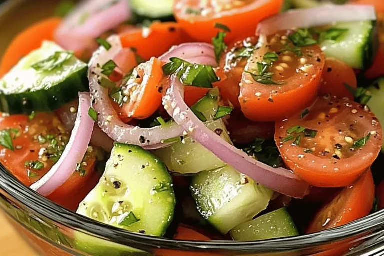 Marinated Cucumber, Tomato & Onion Salad: A Crisp Summer Classic ...