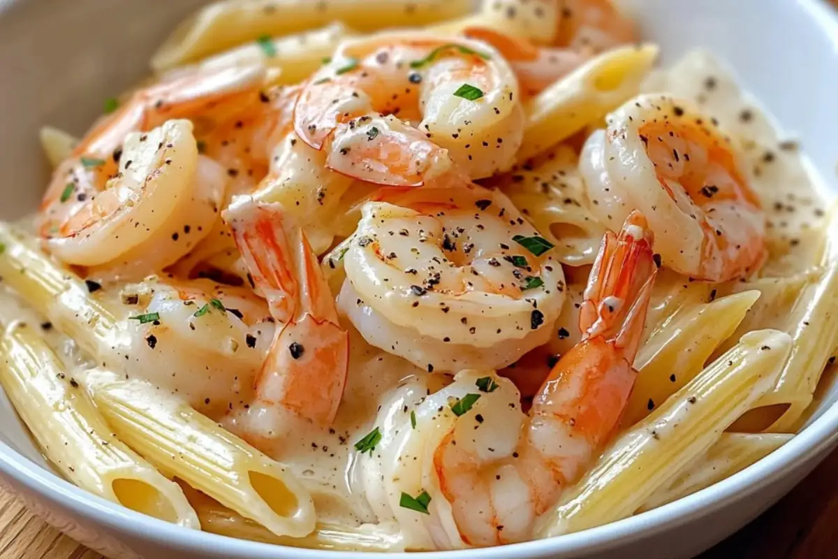 Whip Up Creamy Garlic Shrimp Alfredo Penne in 30 Minutes