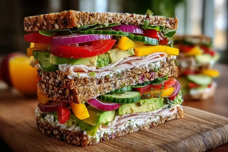 Bell Pepper Sandwich: A Colorful Crunchy Delight!