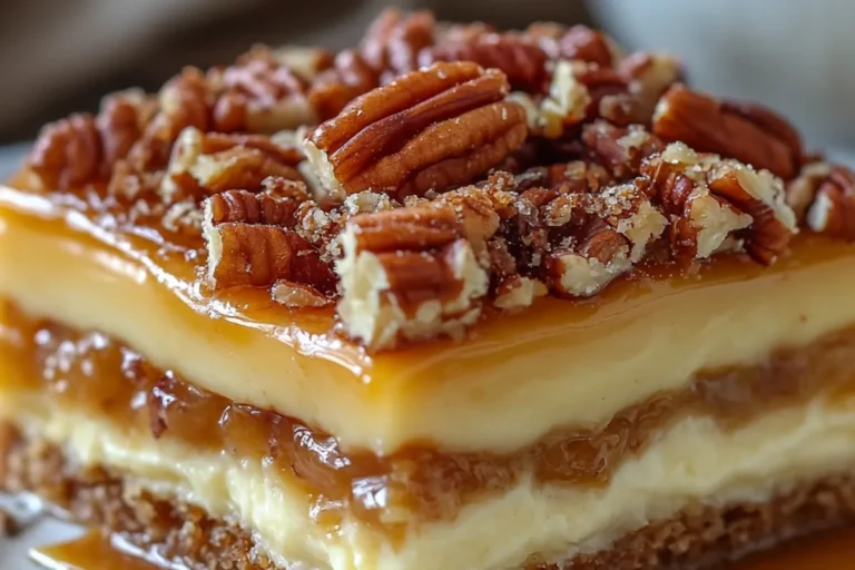 Caramel Pecan Custard Slice: Indulge in this Delight!