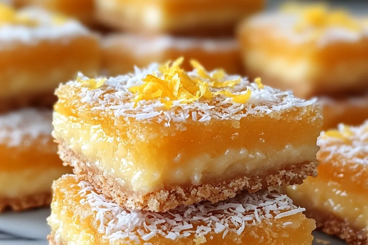 LEMON COCONUT SNOW BARS: A Tropical Delight to Try!