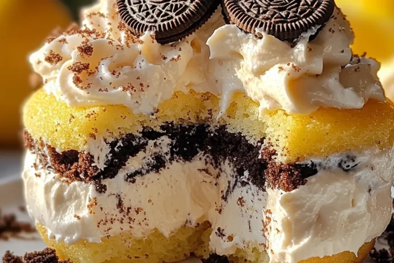 Lemon Oreo Mini Cream Cakes: A Zesty Delight Awaits!