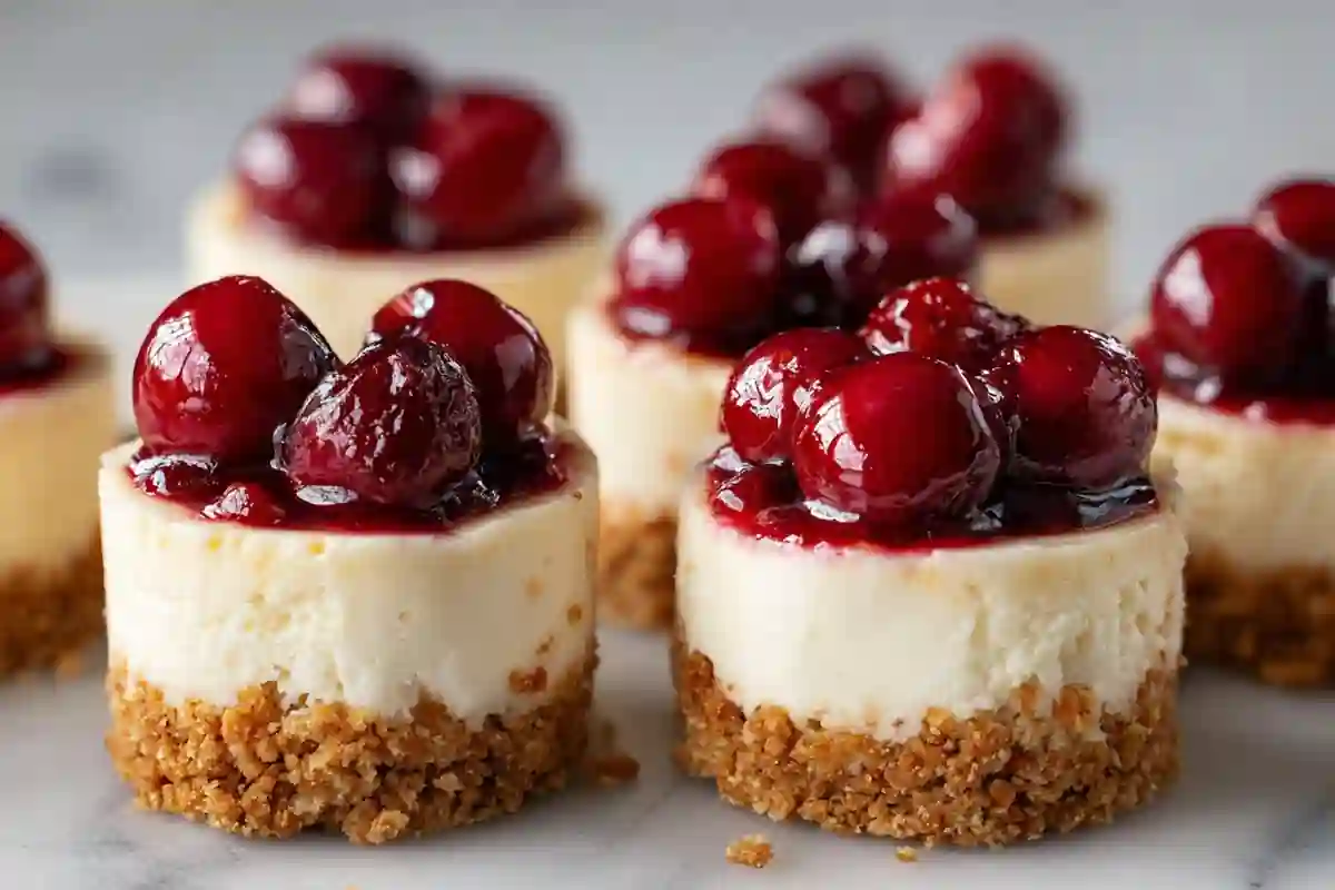 Mini Cherry Cheesecakes: Perfect Bite-Sized Delight!