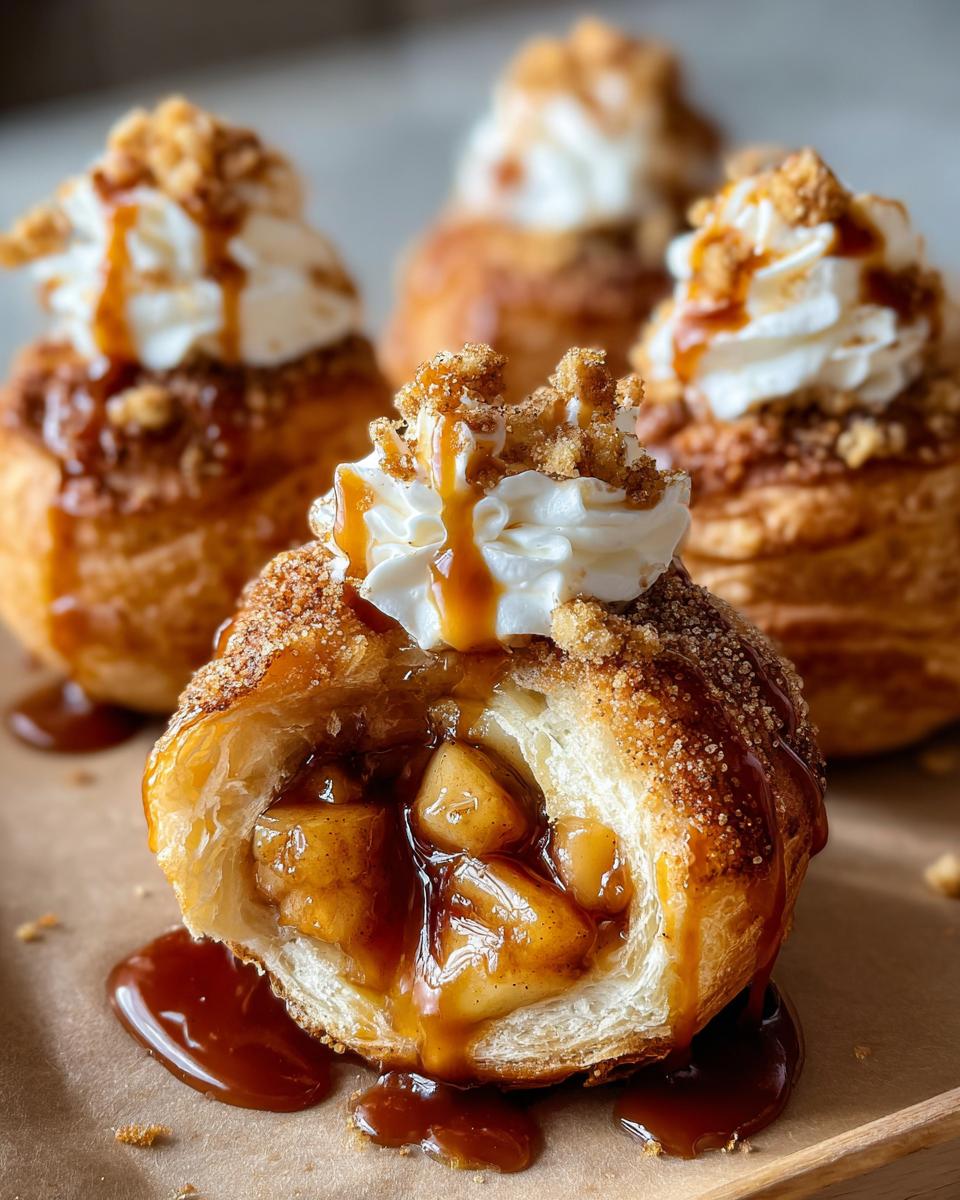 5-Ingredient Apple Caramel Pastry Bombs – Irresistibly Easy Bliss
