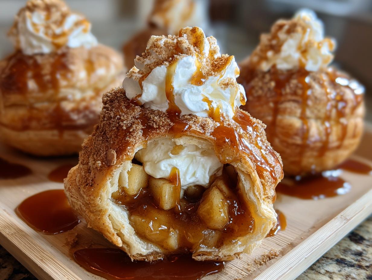 5-Ingredient Apple Caramel Pastry Bombs – Irresistibly Easy Bliss