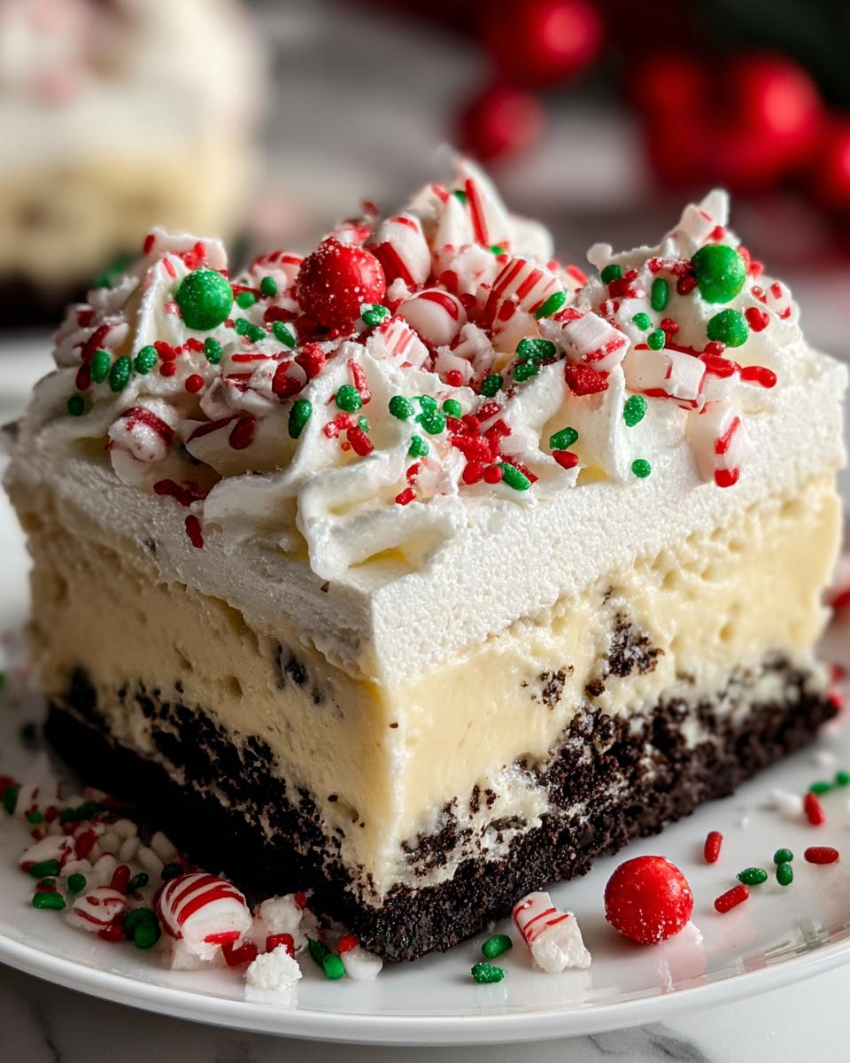 Magical Christmas Oreo Dessert in 20 Minutes - No Bake Bliss!
