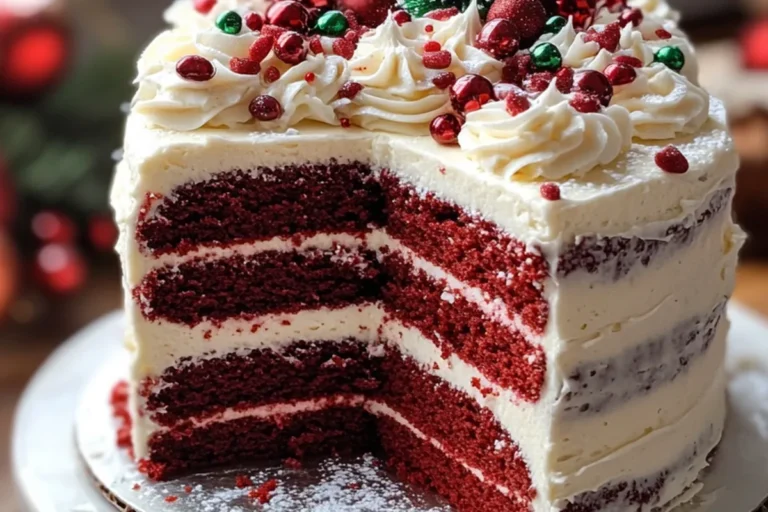 Christmas Red Velvet Layer Cake: A Festive Delight!