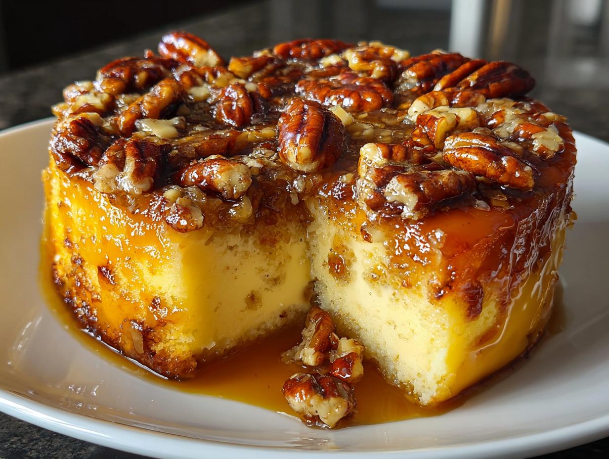 50-Second Crème Brûlée Pecan Cake Will Wow Your Family