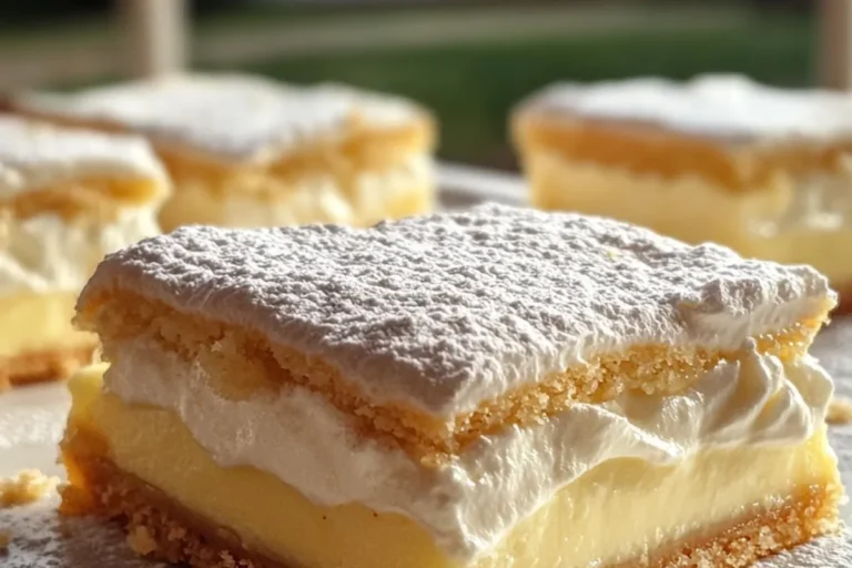 Lemon Dream Custard Squares: A Zesty Delight Recipe