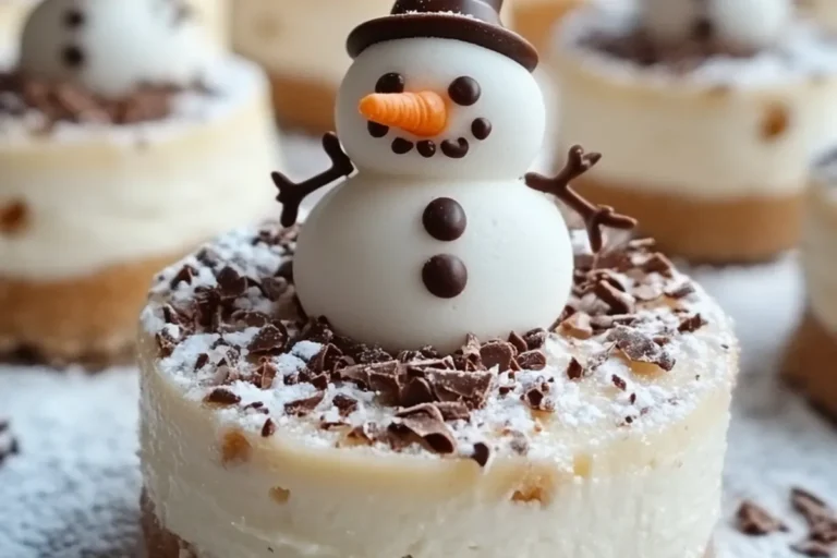 MINI SNOWMAN CHEESECAKES: Make Festive Treats Today!