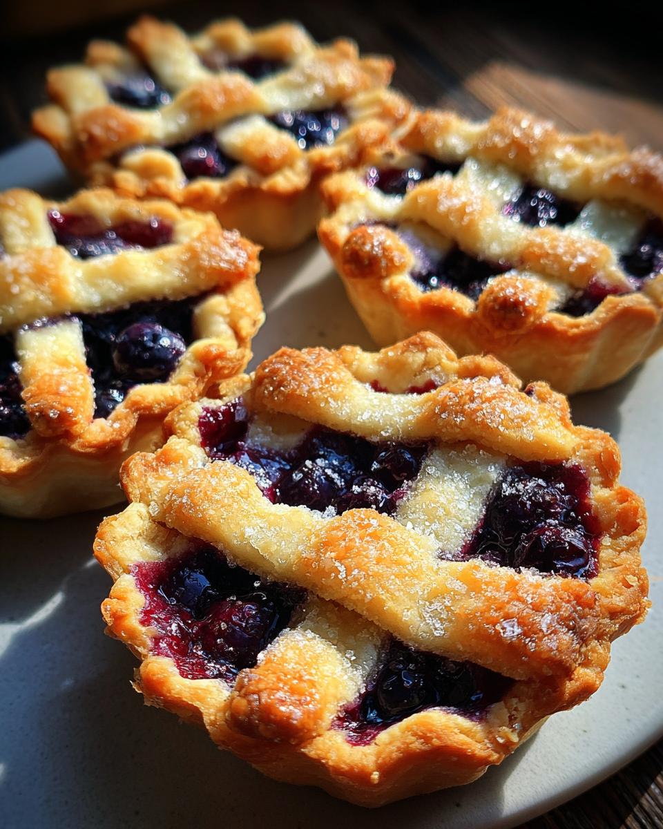 Irresistible Mini Blueberry Pies with 2 Secret Flaky Crust Tricks