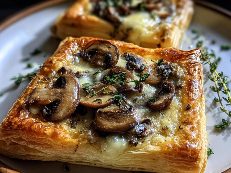 5-Star Mushroom Cheese Puff Pastry That Melts Hearts