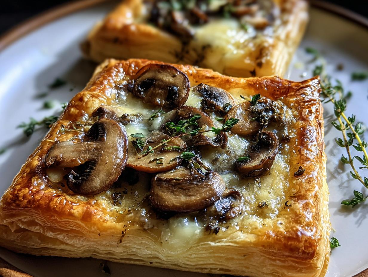 5-Star Mushroom Cheese Puff Pastry That Melts Hearts