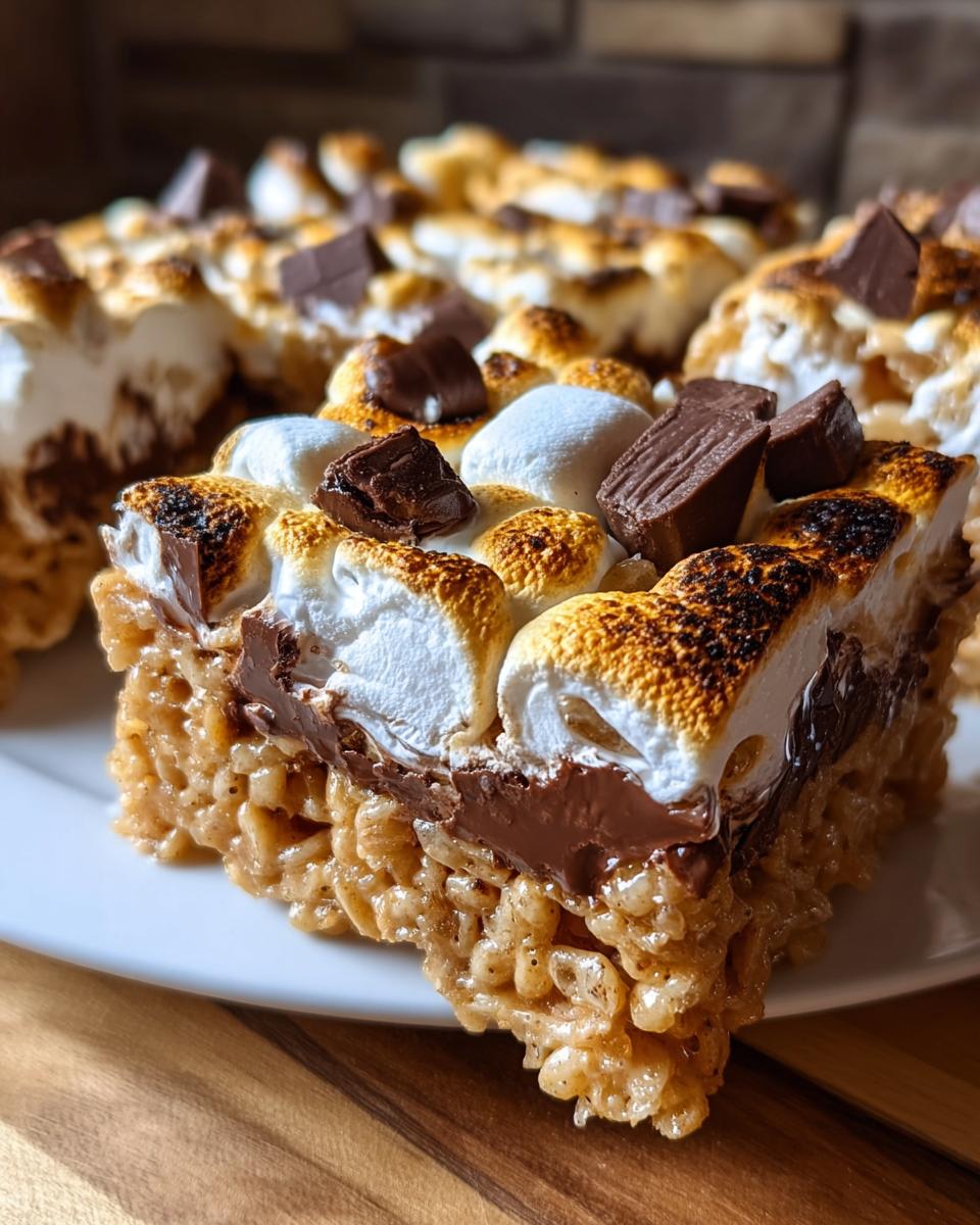 15-Minute S’mores Rice Krispie Treats - Irresistible Summer Magic