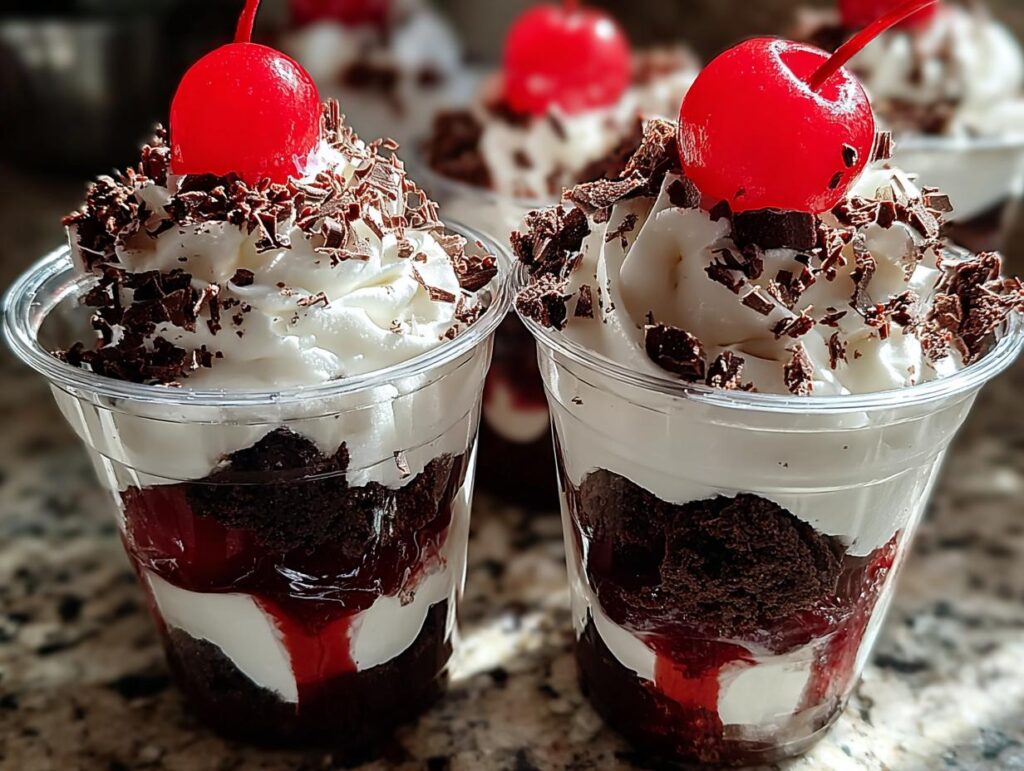15-Minute Black Forest Dessert Cups - Irresistible & Easy!