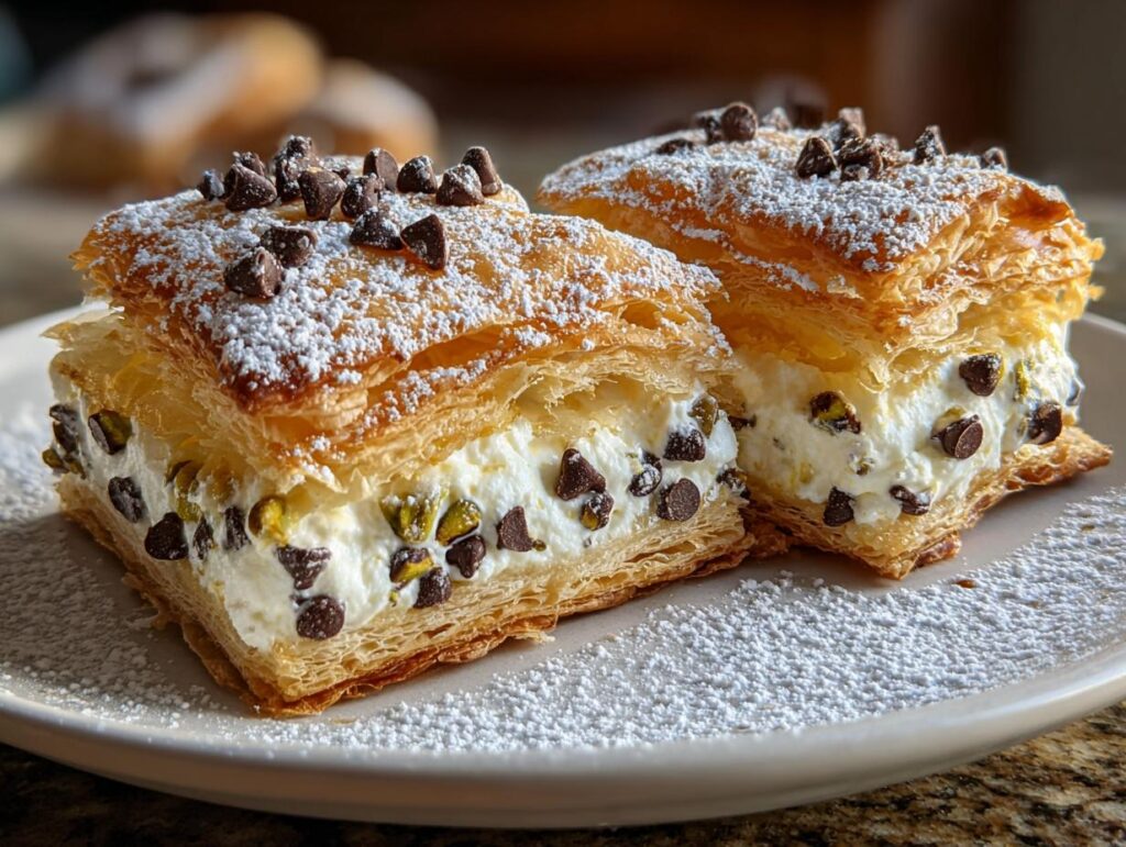 Irresistible 15-Minute Cannoli Puff Pastry Squares Recipe
