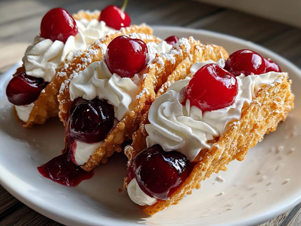 Irresistible Cherry Cheesecake Tacos in Just 30 Minutes