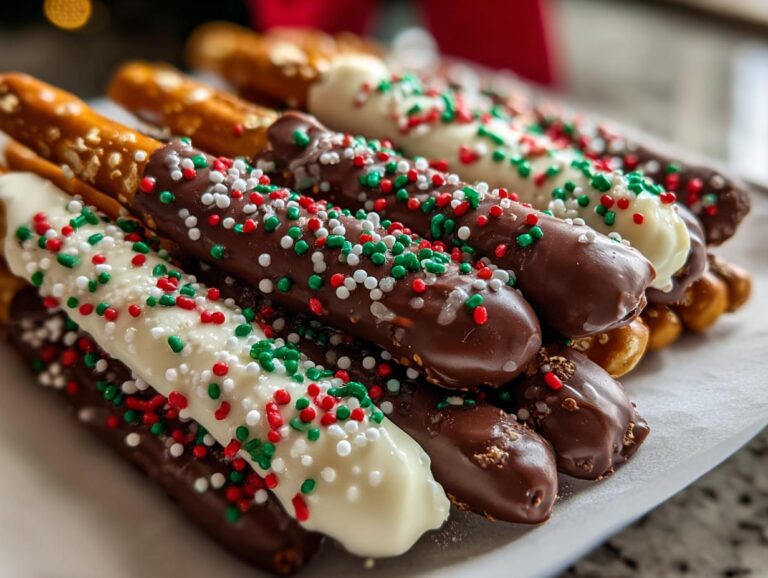 12 Irresistible Chocolate Dipped Pretzel Rods You’ll Devour