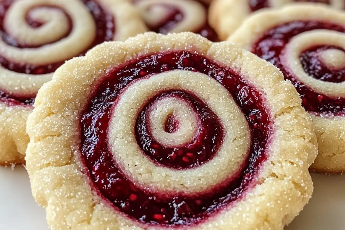Raspberry Swirl Sugar Cookies That Melt in Your Mouth!