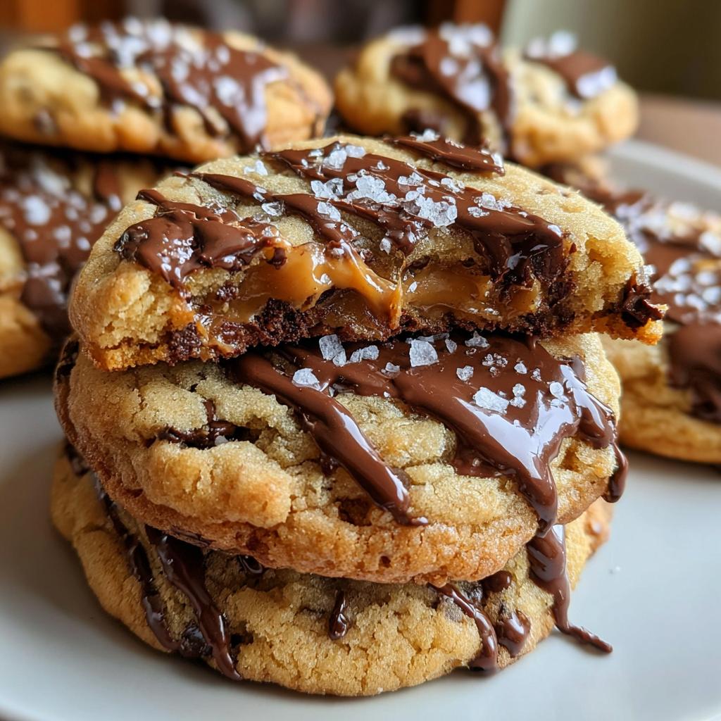 Irresistible Salted Chocolate Drizzle Cookies in 30 Minutes