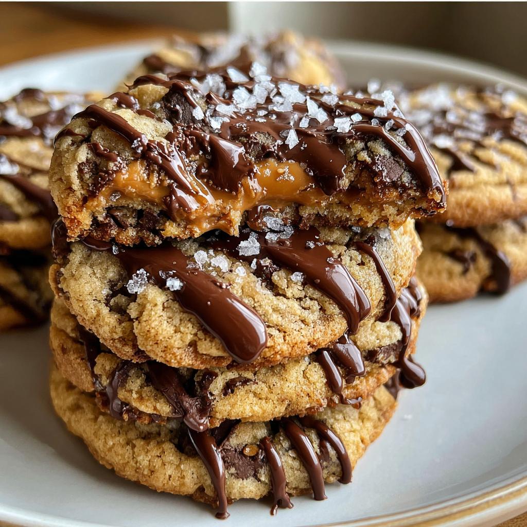 Irresistible Salted Chocolate Drizzle Cookies in 30 Minutes