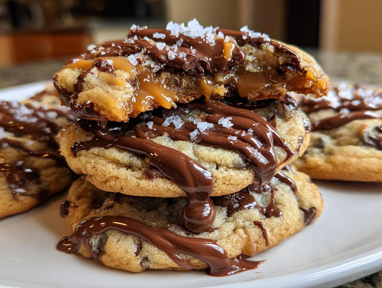 Irresistible Salted Chocolate Drizzle Cookies in 30 Minutes