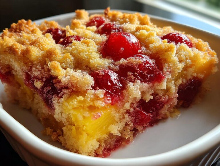Easy 4-Ingredient Cherry Pineapple Dump Cake Will Wow You