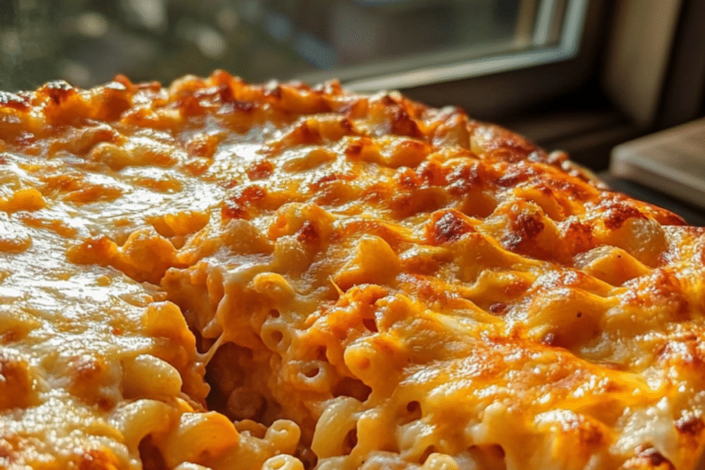 Cheesy Mac and Cheese Pizza: A Satisfying Delight!