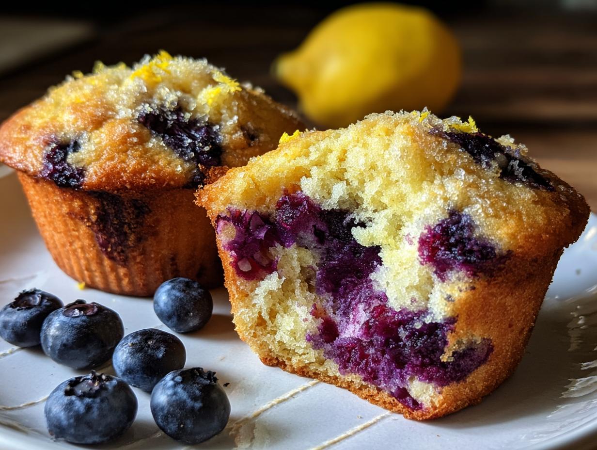 Lemon Blueberry Muffins: 2 Secrets for Irresistible Fluffiness