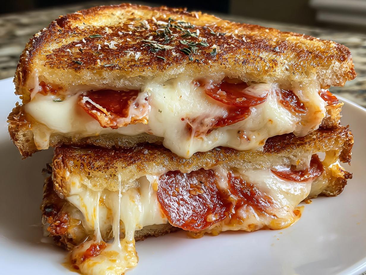 15-Minute Pizza Grilled Cheese Sandwich: Cheesy Comfort Perfection