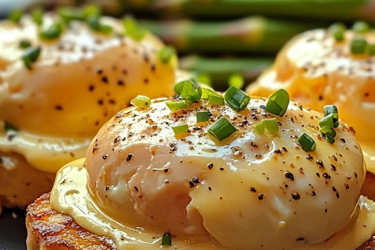 Poached Eggs with Creamy Hollandaise: A Must-Try Delight!