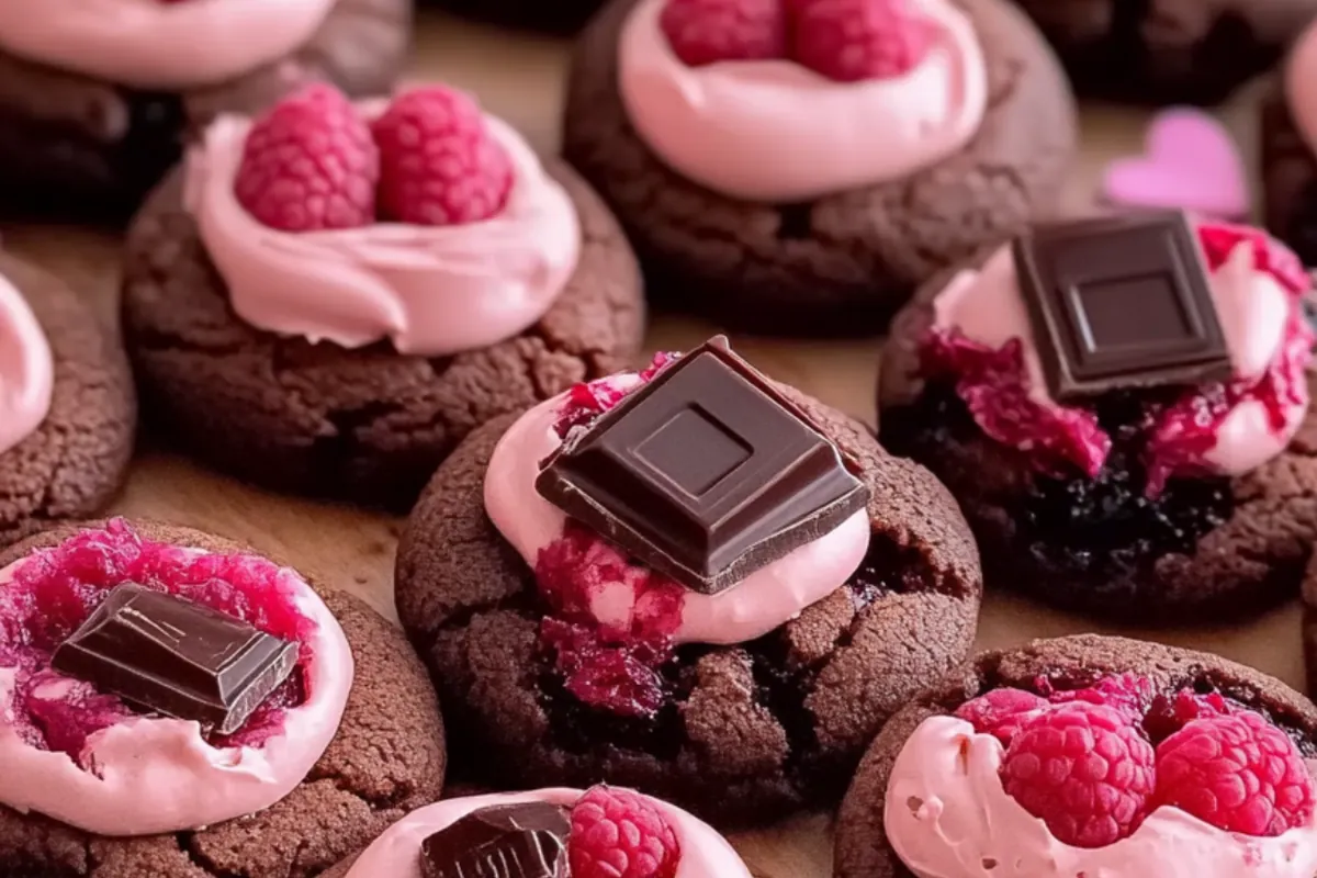 Raspberry Chocolate Cookies: Bake Irresistibly Soft Treats!
