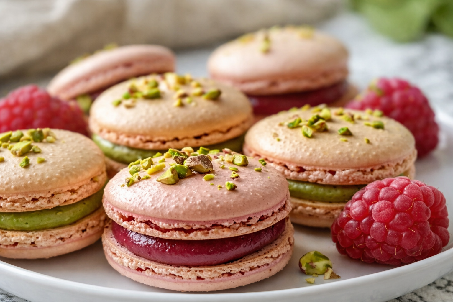 Raspberry Pistachio French Macarons: A Delightful Recipe!