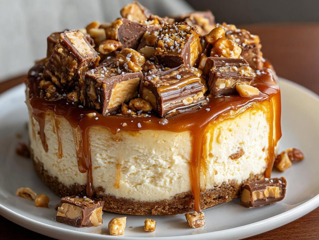 Incredible Snickers Cheesecake Recipe – Mouthwatering in 6 Steps