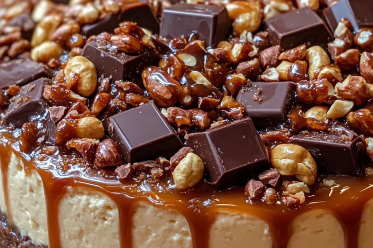 CARAMEL CHOCOLATE NUT CHEESECAKE: A Delicious Treat!