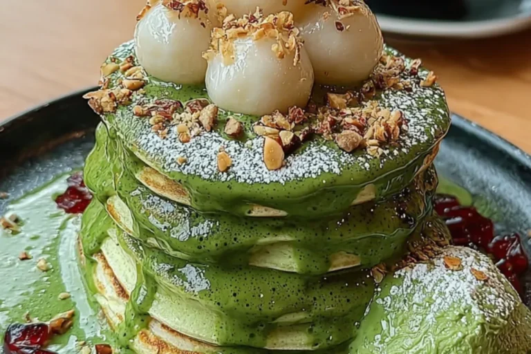 Matcha pancakes recipe: Discover fluffy, vibrant bites!