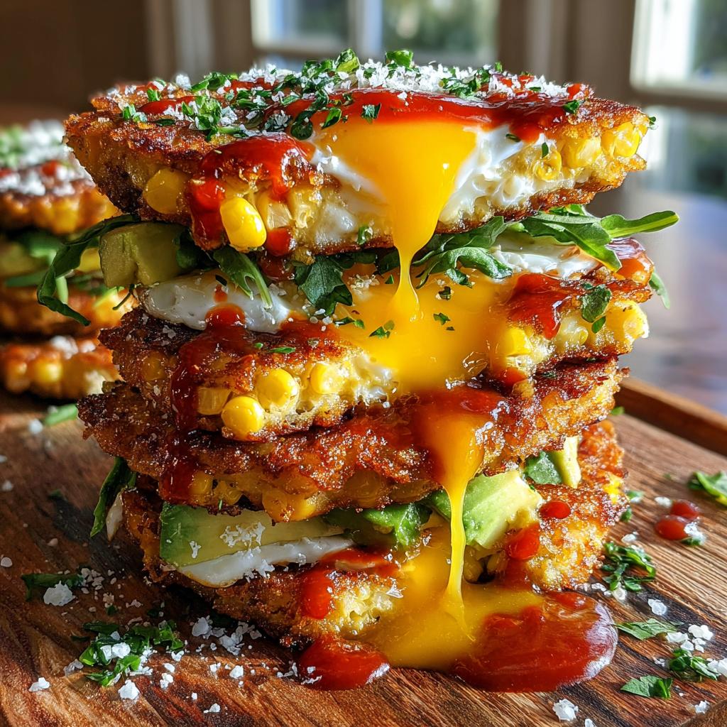 Ultimate 30-Min Corn Fritter Breakfast Sandwich: Brunch Bliss