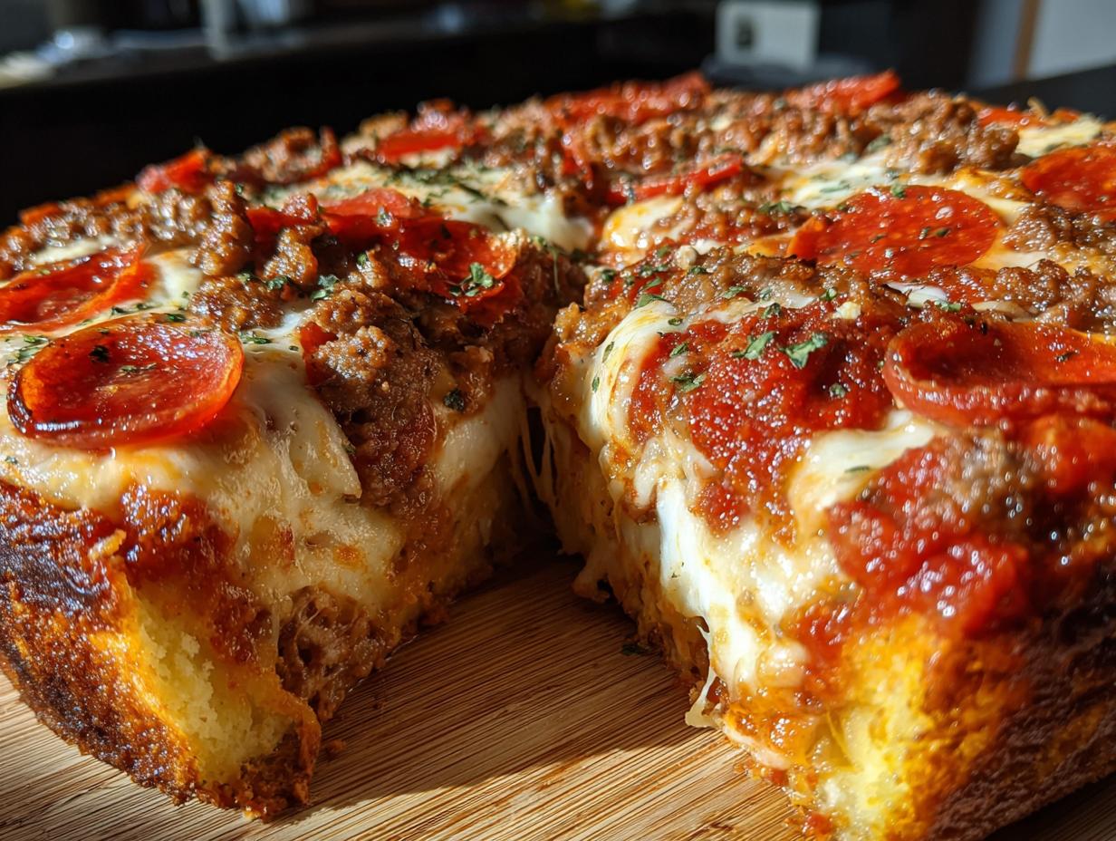 5-Star Deep Dish Pepperoni Pizza Recipe Guaranteed to Wow